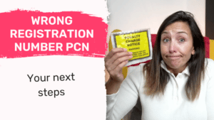 Wrong Registration Number on PCN Appeal - Your Options