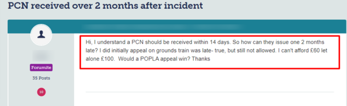 How to Appeal PCN if it was Issued after 28 days?