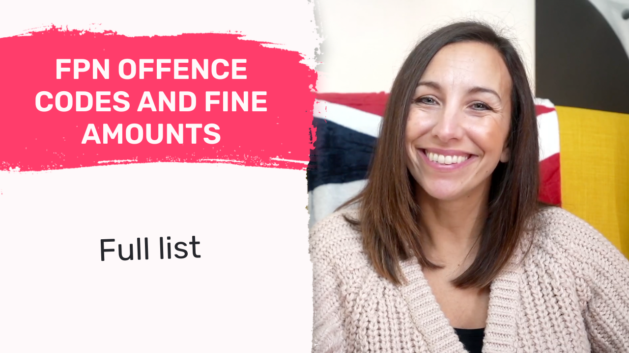 Full List Of FPN Offence Codes And Fine Amounts Full List Of FPN Offence Codes And Fine Amounts
